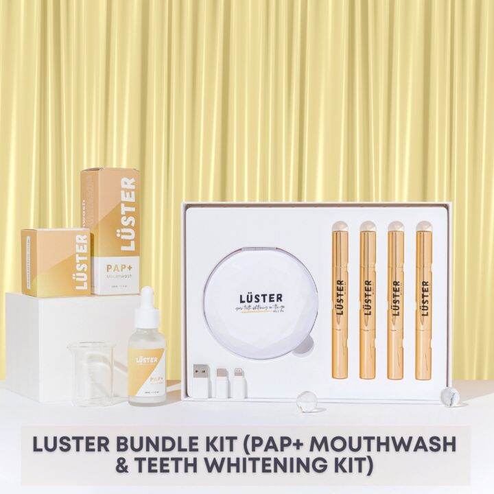 Luster Bundle Kit (PAP+ Mouthwash & Teeth Whitening Kit) FDA APPROVED ...