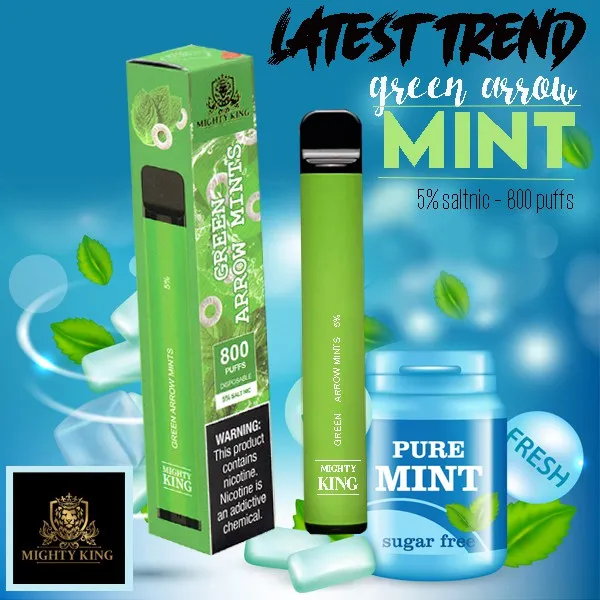 Popular Legit Mighty King Puff Bar Plus 800 Puffs 5 Saltnic Vape Pen
