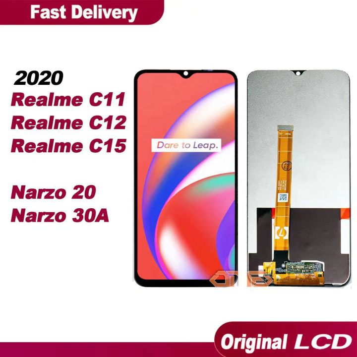 Realme C11 2020 C12 C15 Narzo20 Narzo 30A LCD Display Touch Screen assembly replacement | Lazada PH