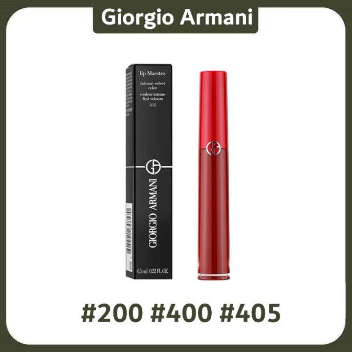 Giorgio Armani Lip Maestro Intense Velvet Color 6.5ml ลิปสติก 200 400 ...