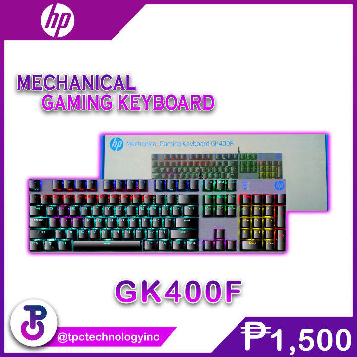 HP GK400F (BLACK GRAY) MECHANICAL KEYBOARD | Lazada PH
