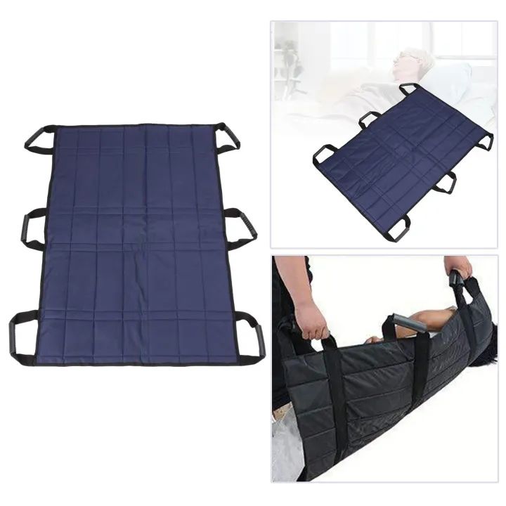 Moon Riverr Riverr Positioning Bed Pad with 6 Handles Patient Sheet ...