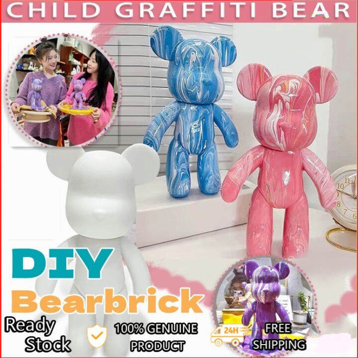 DIY Fluid Bearbrick Handmade Violent Bear Personality Model Ornaments ...