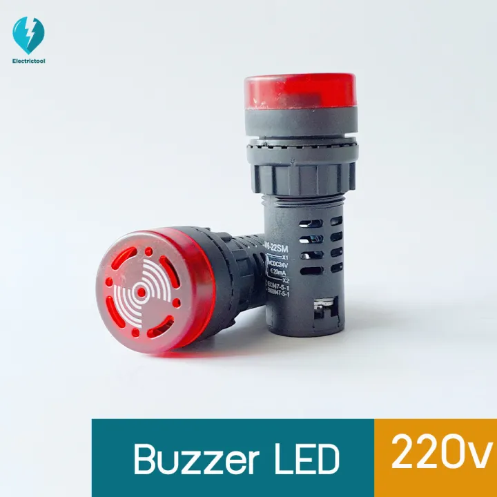 Buzzer LED ไฟแฟลช LED 22mm. AD16-22SM 220V | Lazada.co.th