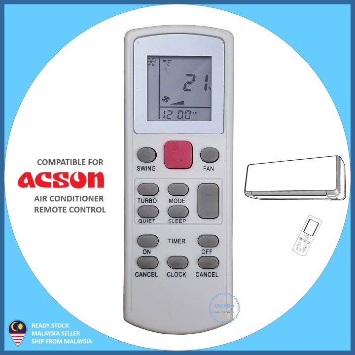 Acson Replacement For Acson Air Cond Aircond Air Conditioner Remote ...