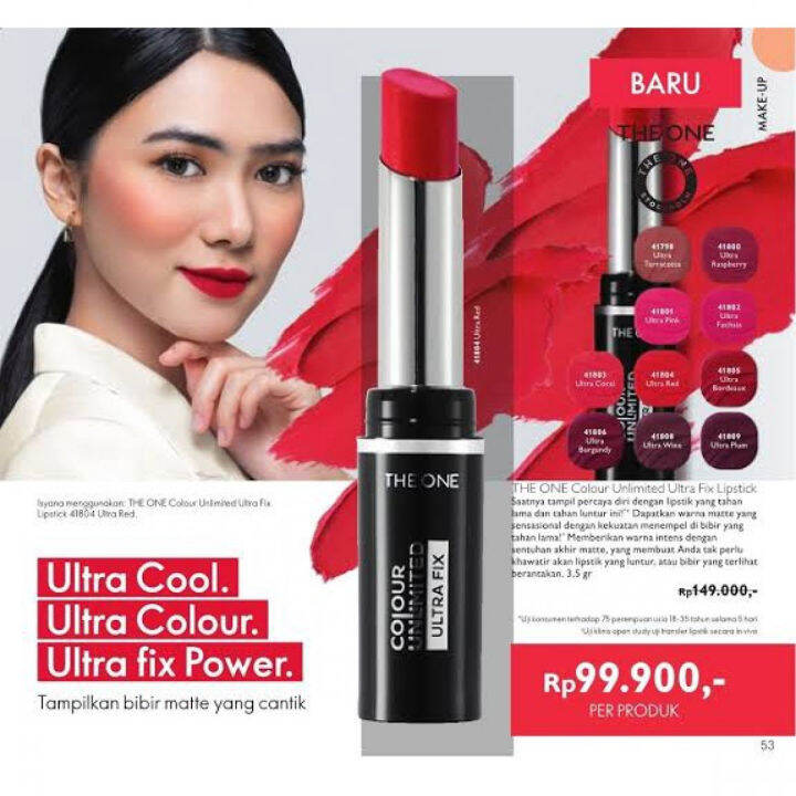 The ONE Colour Unlimited Ultra Fix Lipstick | Lazada Indonesia