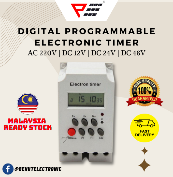 KG316T-II AC Timer/DC Timer 220V/12V Digital Programmable Electronic Timer Switch Digital Timer ...