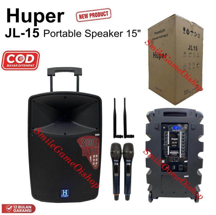 Speaker Bluetooth Huper JL-15 Speaker Portable Huper 15 Inch - Wireless ...