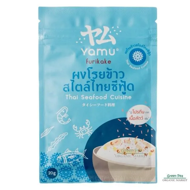 [1แถม1] Yamu, ผงโรยข้าว Furikake สไตล์ไทยซีฟู้ด ,20 กรัม , อร่อย โปรตีน ...