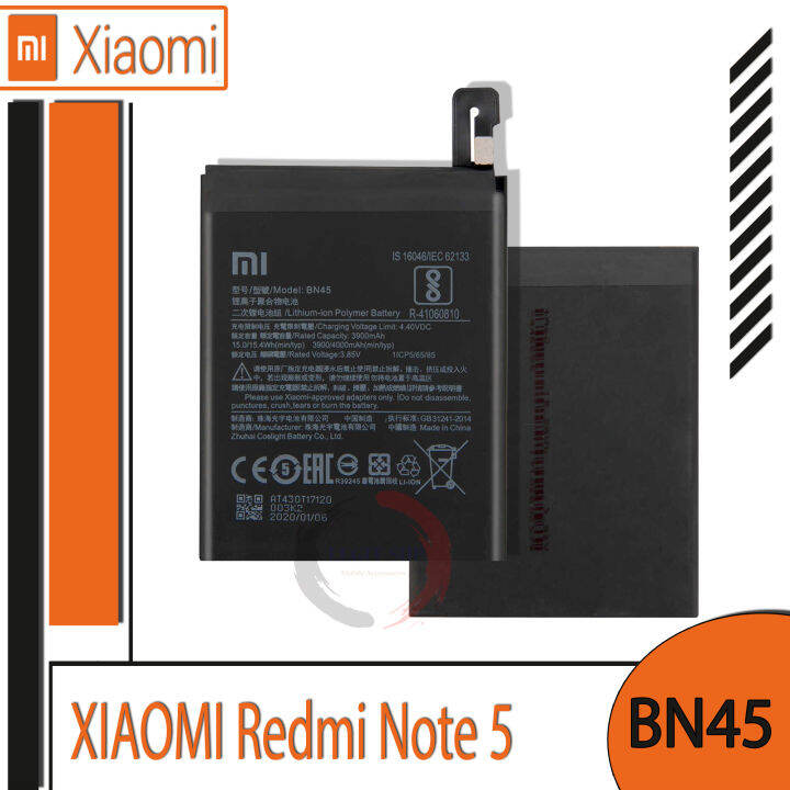 XIAOMI Redmi Note 5 Battery, Model: BN45 (4000mAh) Original Equipment ...