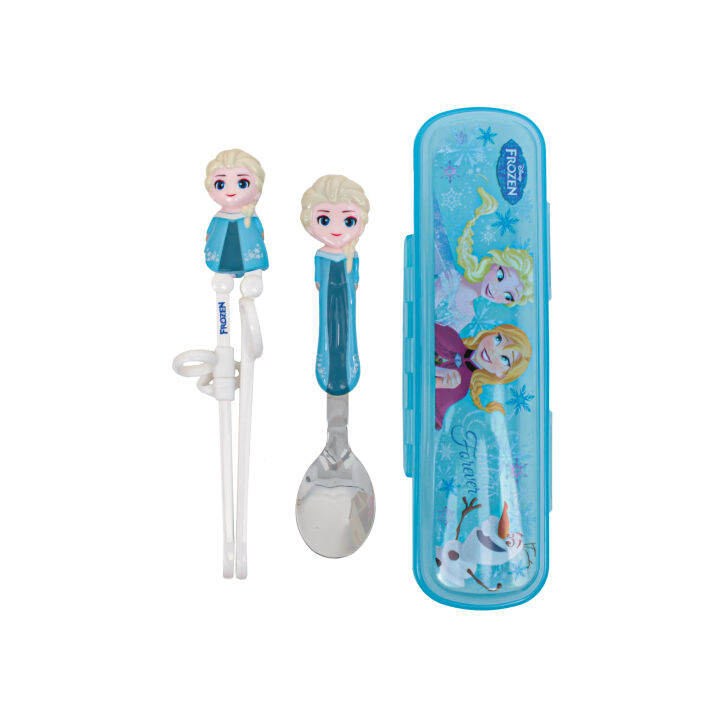 ️New! Disney Frozen Elsa Children Learning Chopsticks & Spoon Food ...