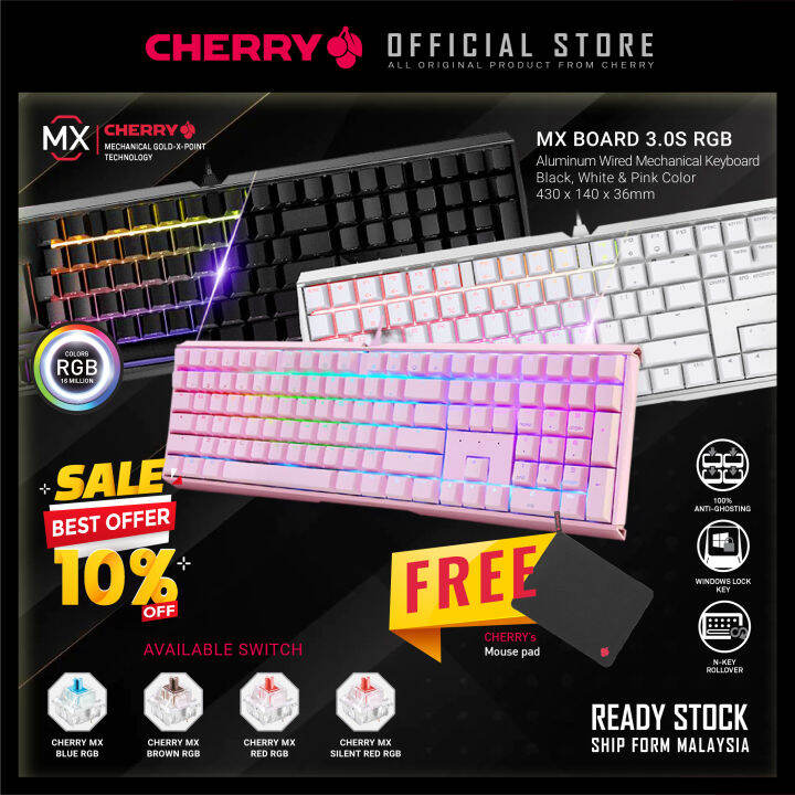 CHERRY MX BOARD 3.0S High Quality CHERRY MX Switch RGB Aluminium Wired ...