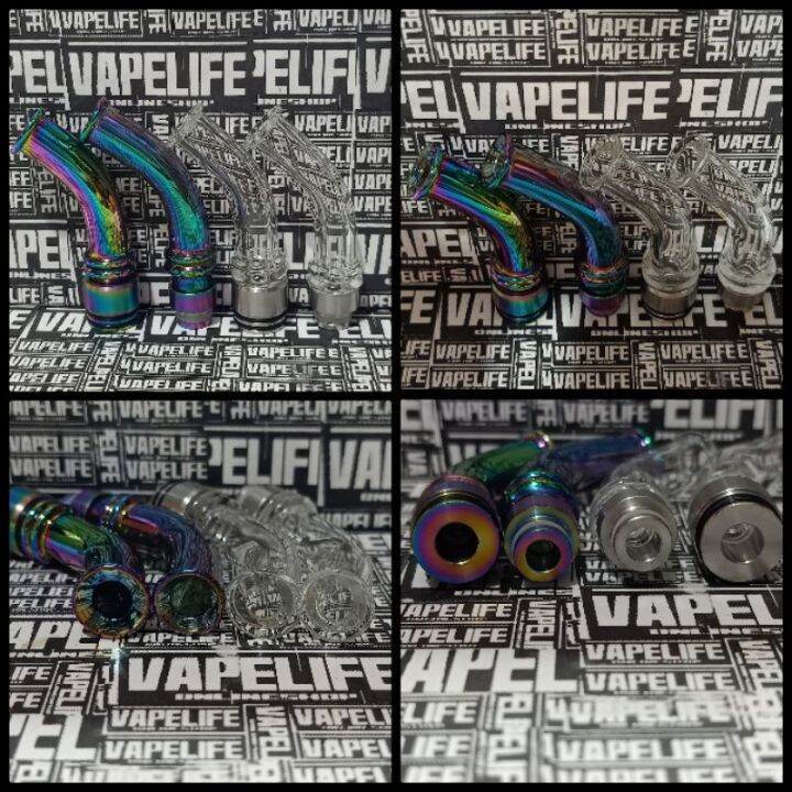 (COD) 510 LONG DRIP TIP 810 LONG DRIPTIP GLASS RAINBOW | Lazada PH