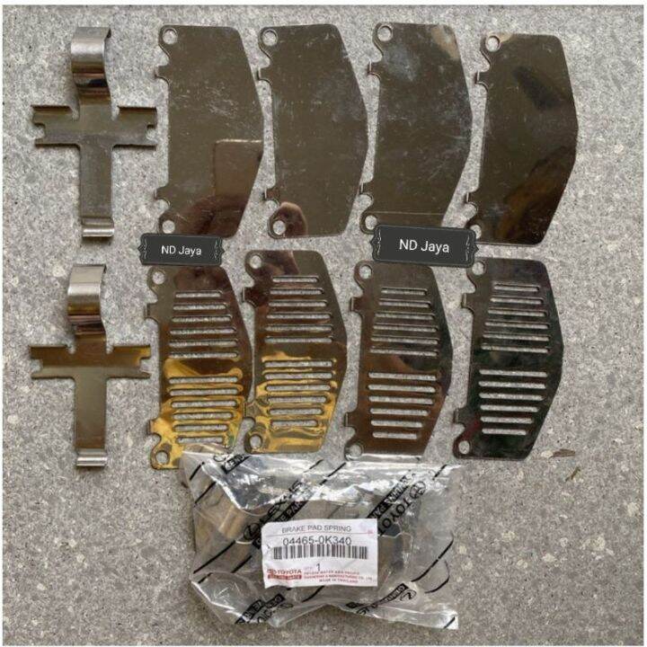 Stainless Brake Pad Spring Set for Toyota Hilux Doble Cabin Fortuner ...