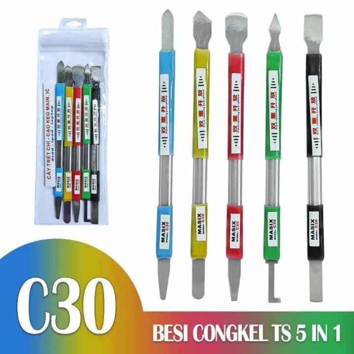 Besi Congkel TS 5 IN 1 C30 Open Tools Alat Pembuka LCD Touchscreen ...