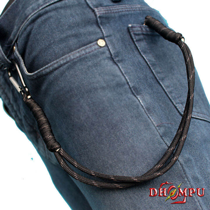 Tali Dompet Pria Keren dua Rangkap Dua Lilit Tali Pengaman Dompet ...