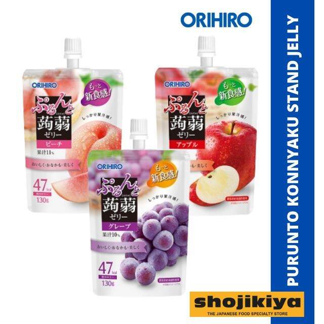 Orihiro Purunto Konnyaku Stand Jelly - Grape / Peach / Apple | Lazada