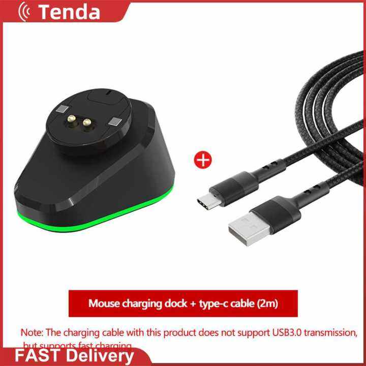 Wireless Gaming Mouse Charging Dock Magnet Contact Fast Charge Dual ...