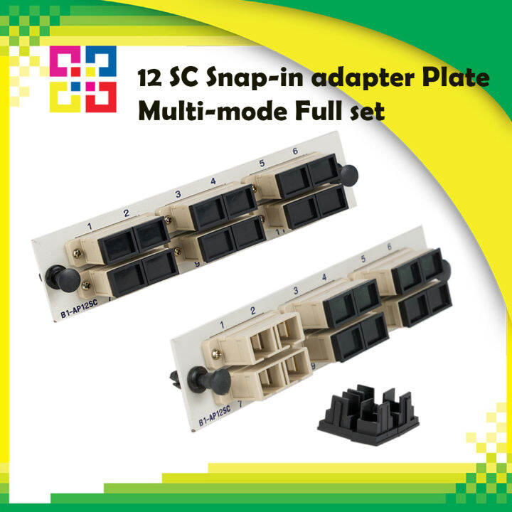 12 SC Snap-in adapter Plate Multi-mode Full set | Lazada.co.th