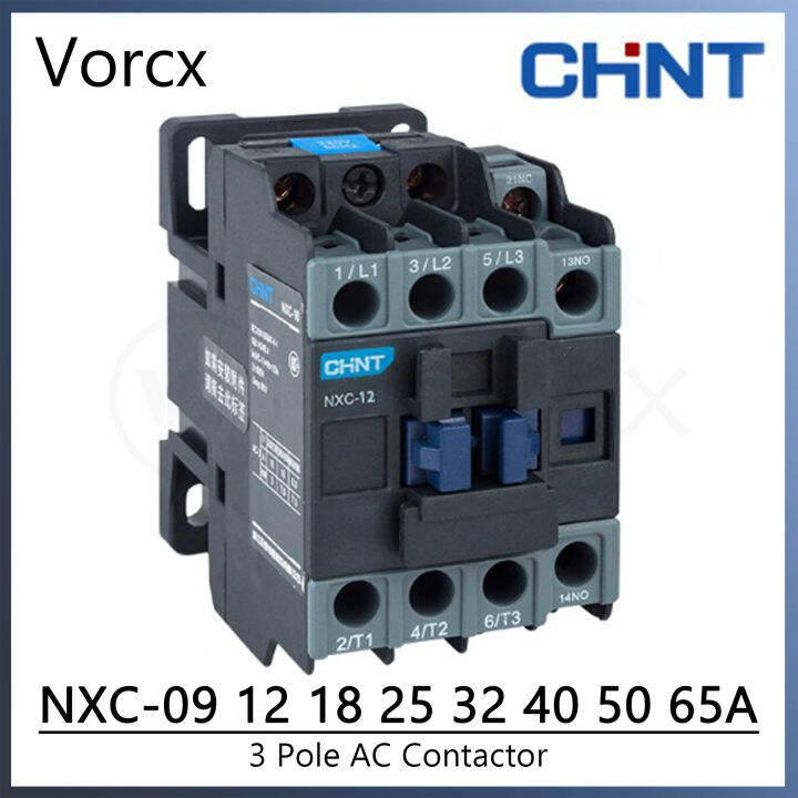 CHINT 240V NXC Series 3 pole AC Contactor 9A to 100A | Lazada