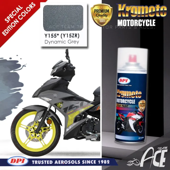 DPI Yamaha Dynamic Grey Matte Grey Y15ZR Motor Spray Paint Kromoto Y15 ...