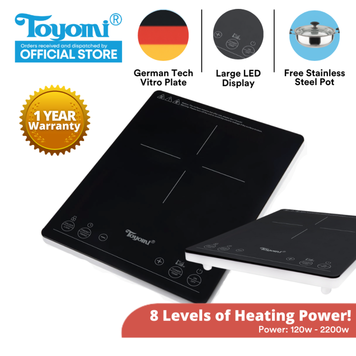 TOYOMI Induction Cooker with FREE Stainless Steel Pot IH 10V10 | Lazada ...
