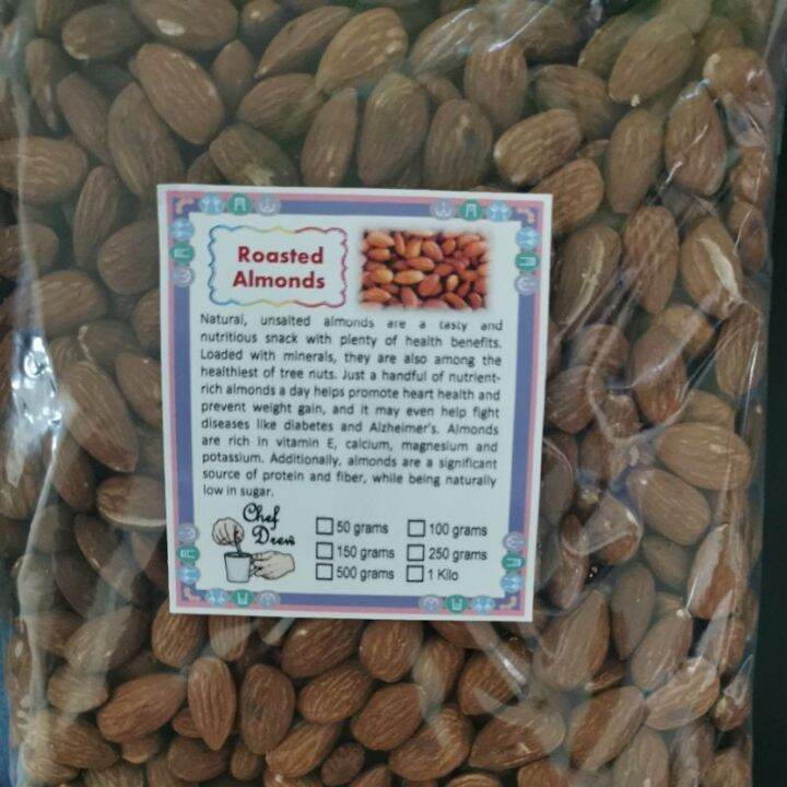 nuts Roasted Whole Almonds 1 KG, 500g, 250g | Lazada PH