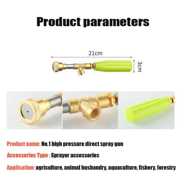 Power Sprayer Stick Nozzle Spray Straight Gun Long Short for Car Wash ...