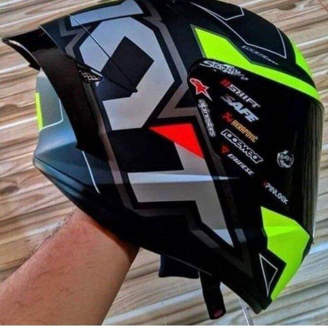 KYT TT COURSE ELECTRON MATTE BLACK Yellow | Lazada PH