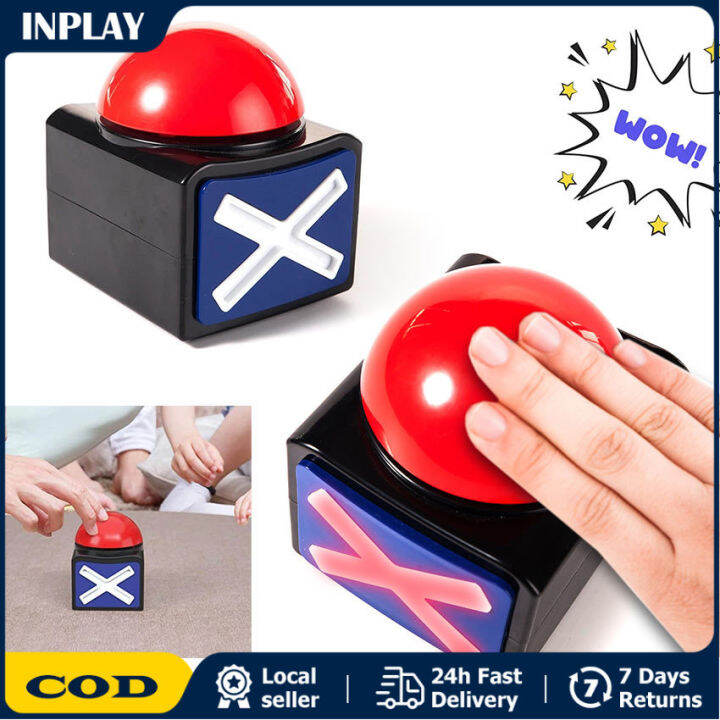 Game Answer Buzzer Alarm Button with Sound Light Trivia Quiz Got Talent ...
