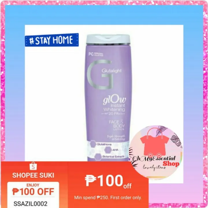 Glutalight Glow Instant Whitening Face and Body Lotion with SPF 20PA ...