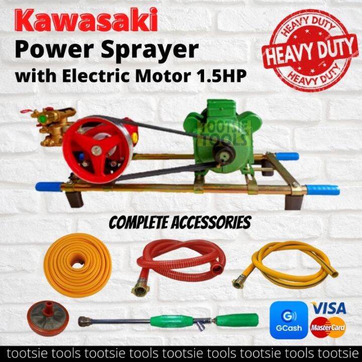 【COD】 SATO/KAWASAKI Power Sprayer Set (ALUMINUM) W/ Electric Motor 1 ...