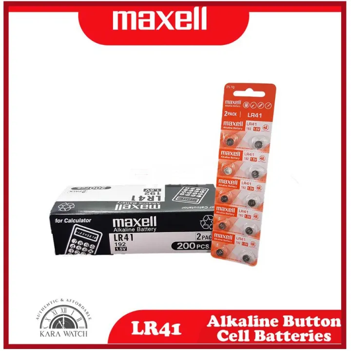 1 Butir Baterai Termometer Anak LR41 AG3 Maxell Original Batre Thermometer Type Pensil Batu ...