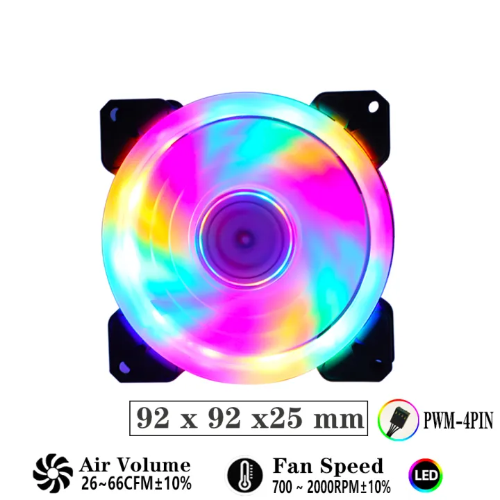 90mm Computer Cooling Fan 92mm Pwm 4PIN 2000RPM Ventilador For Computer ...