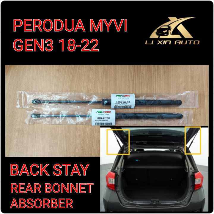 PERODUA MYVI GEN3 2018-2022 ORIGINAL REAR BONNET ABSORBER BACK STAY ...