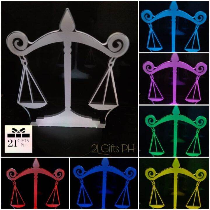 Profession LED Lamp - Scales of Justice/Balance Scale/Justice Symbol ...