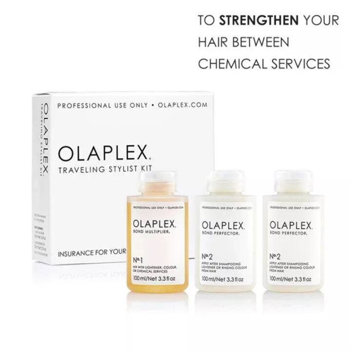 OLAPLEX Travelling stylist kit (No 1 Bond Multiplier+ 2 bottles of No 2 ...