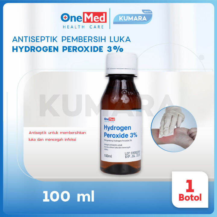 ONEMED - H2O2 Hydrogen Peroxide 3% 100ml | Lazada Indonesia