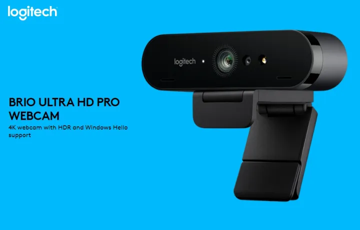 LOGITECH BRIO ULTRA HD 4K PRO WEBCAM WITH HDR AND WINDOWS HELLO SUPPORT ...
