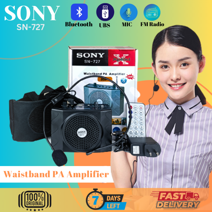 ORIGINAL Sony Lapel Voice Amplifier With Bluetooth Portable Amplified ...
