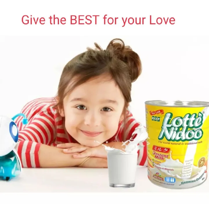 Fresh milk New Zealand Instant Powder Milk Lotte Nidoo 900G TIN Susu ...