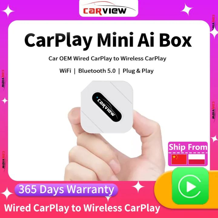 CARVIEW 2023 CarPlay กล่อง AI รถยนต์ OEM แบบมีสาย CarPlay กับระบบไร้สาย CarPlay Linux USB Plug ...