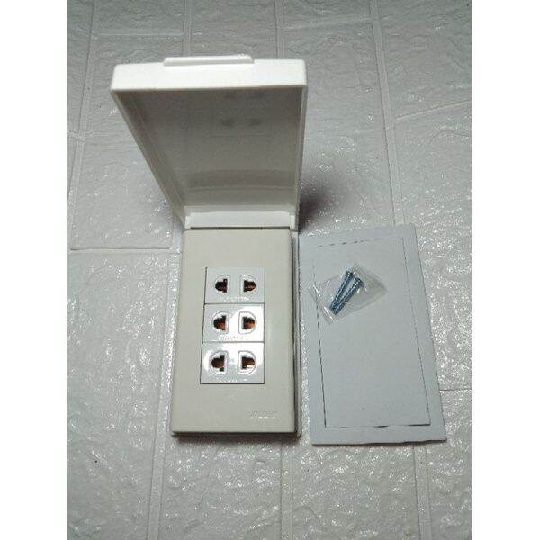 Heavy duty Outdoor universal outlet 3 gang Receptacle Outlet 10A 250V ...