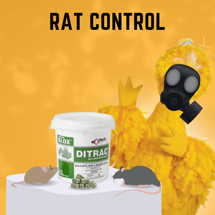 DITRAC ALL WEATHER BLOX RODENTICIDE | DIPHACINONE | RAT CONTROL - 18 LB ...