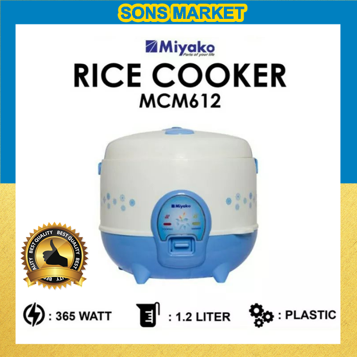 MIYAKO MCM 612 MCM612 3 IN 1 Rice Cooker 1.2L Magicom | Lazada Indonesia