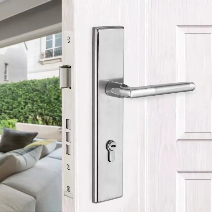 100% Stainless Steel Door Lock Home Room Door Lock Doorknob (COD) door ...