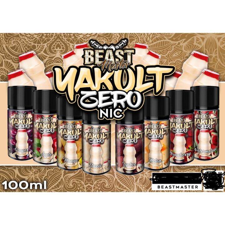 Legit BeastMaster YAKULT ZERO 0MG 100ml 70VG/30PG Vape Juice E Liquid ...