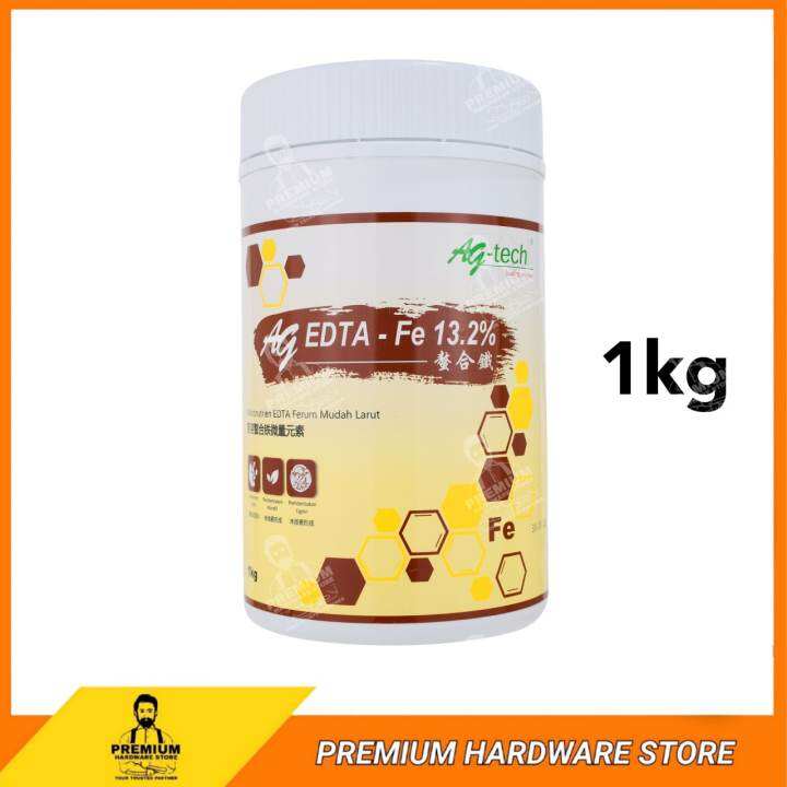 AG-TECH Ag EDTA - Fe 13.2% 1KG Ferum Iron Chelate Manure Fertilizer ...