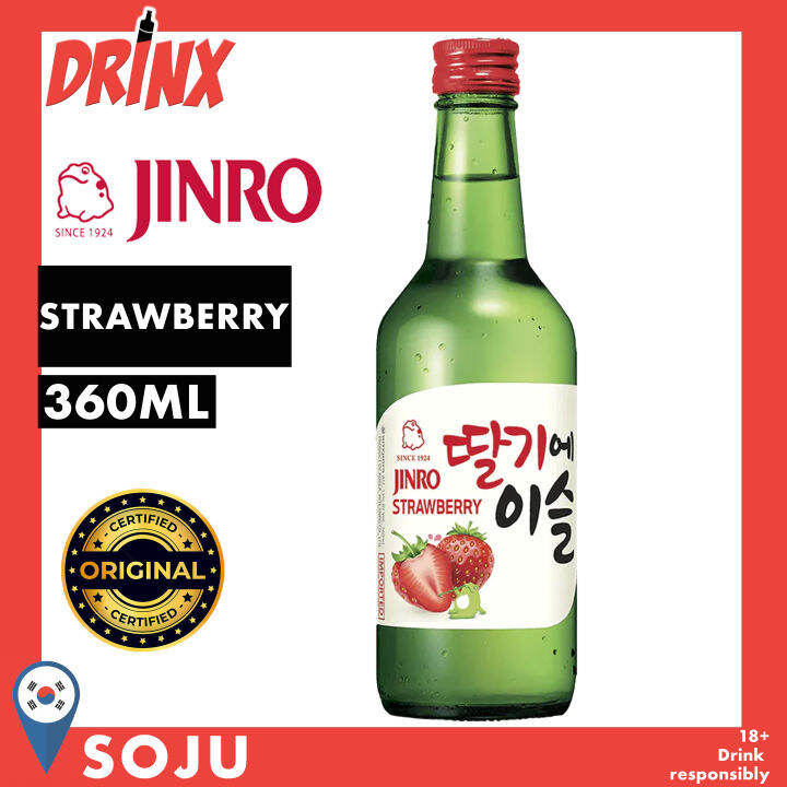 Jinro Strawberry Soju 360ml | Lazada PH