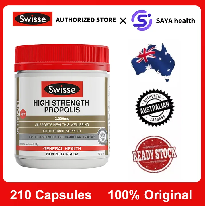 Swisse High Strength Propolis 2000mg 210 Capsules Supports Wellbeing(Exp:2025-02) | Lazada PH